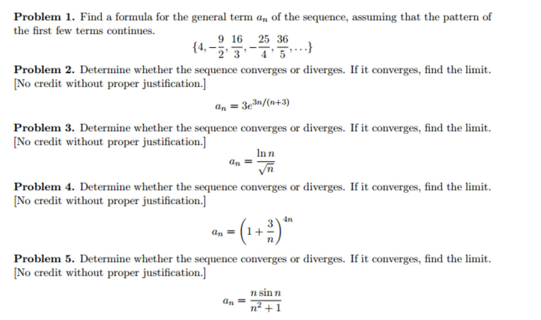 Solved Find a formula for the general term an of the | Chegg.com