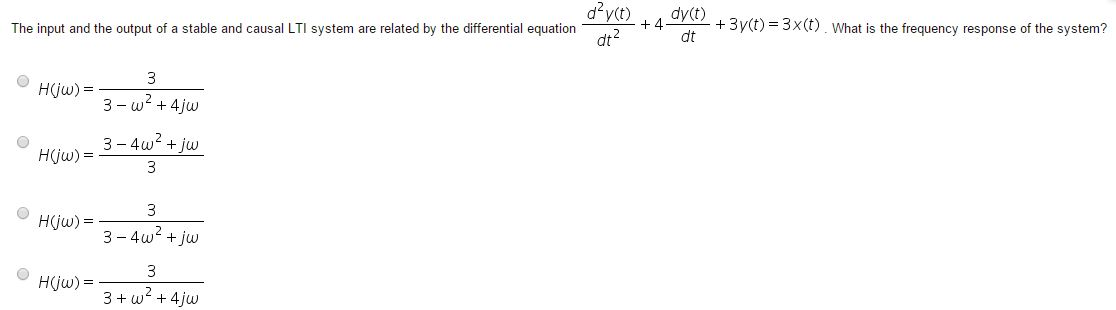 Solved The input and the output of a stable and causal LTI | Chegg.com
