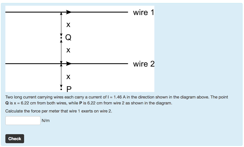 Solved wire 1 wire 2 Two long current carrying wires each | Chegg.com