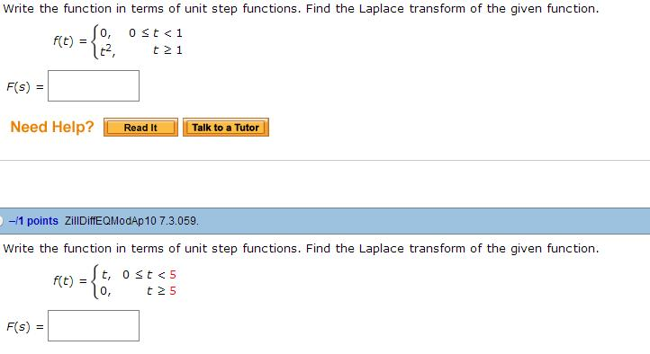 Write the function in terms of unit step functions. | Chegg.com