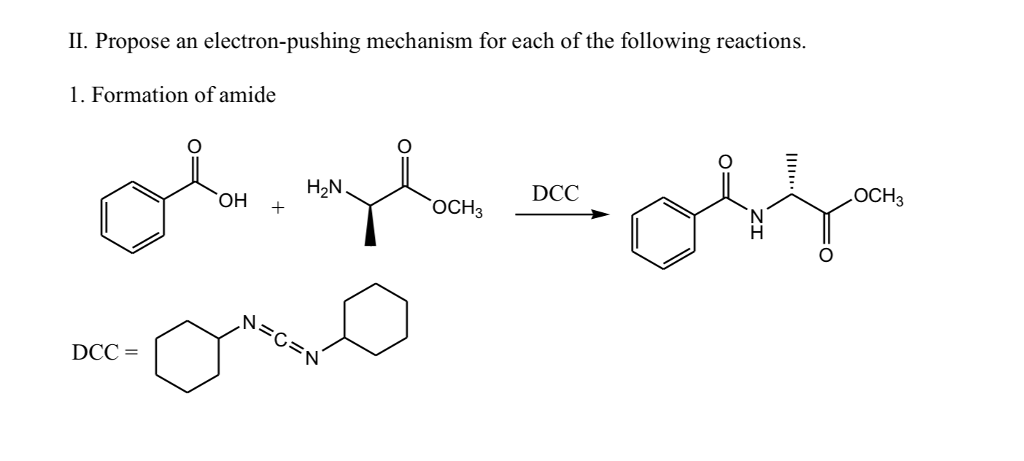Solved II. Propose an electron-pushing mechanism for each of | Chegg.com