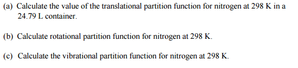 Solved A Calculate The Value Of The Translational