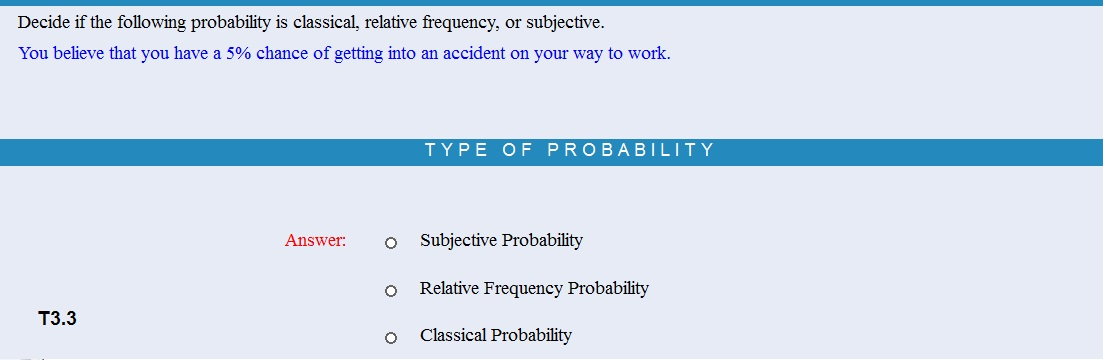 Solved Decide if the following probability is classical, | Chegg.com