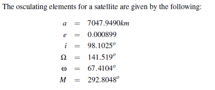 Determine the position vector for the satellite in | Chegg.com