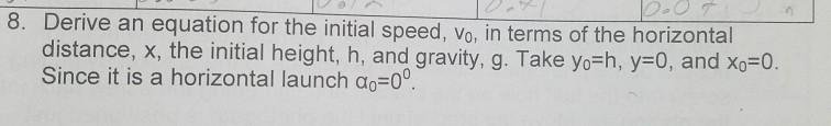 Solved 21. Derive an equation for the maximum height above | Chegg.com
