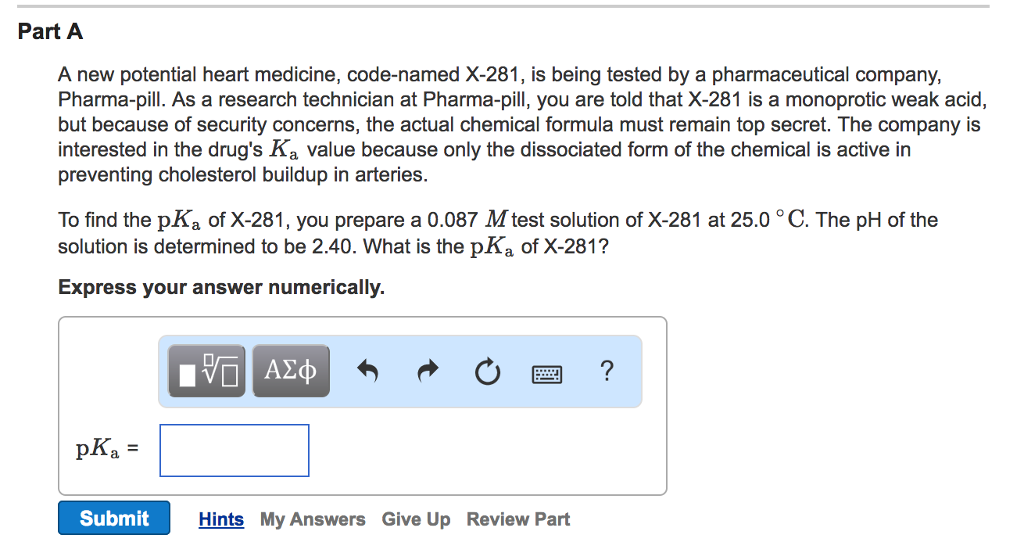 Solved A new potential heart medicine, code-named X-281, is | Chegg.com