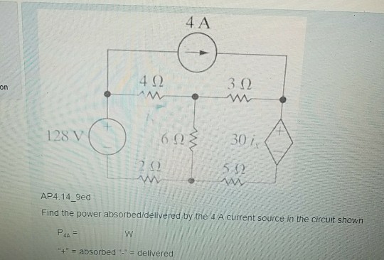 Solved 4 A 41) 3(2 on 128 V (2 1 5.42 AP4.14 9ed Find the | Chegg.com