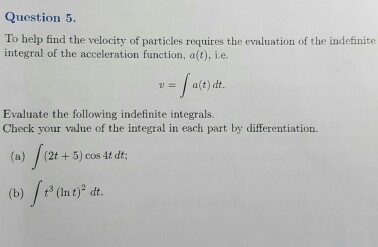 Solved To help find the velocity of particles requires the | Chegg.com