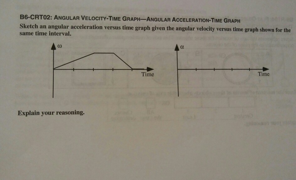 Solved B6 Crt02 Angular Velocity Time Graph Angular