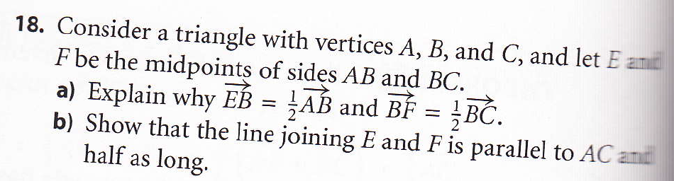 Solved 18. Consider a triangle with vertices A, B, and C, | Chegg.com