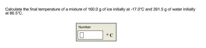 Solved Calculate the final temperature of a mixture of 160.0 | Chegg.com