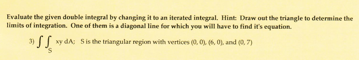 Solved Evaluate the given double integral by changing it to | Chegg.com