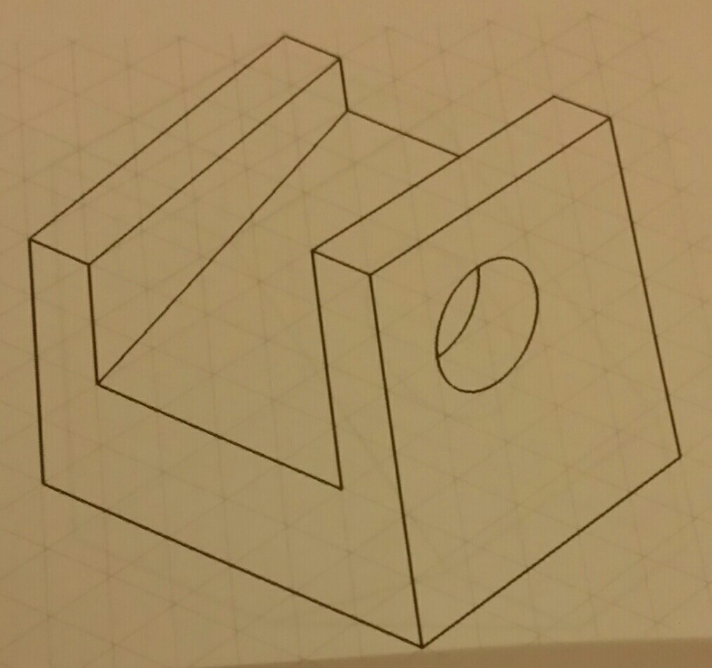 Solved multiview drawing of these. front view, top view, | Chegg.com
