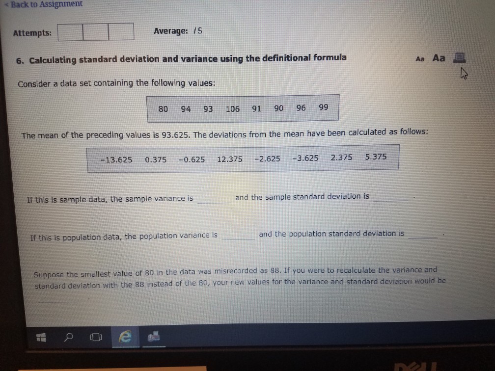 Solved Back to Assignment Average: 1S Attempts: 6. | Chegg.com