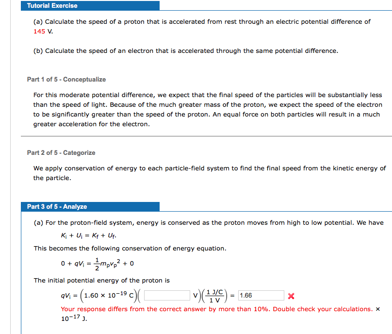 Solved Calculate the speed of a proton that is accelerated | Chegg.com