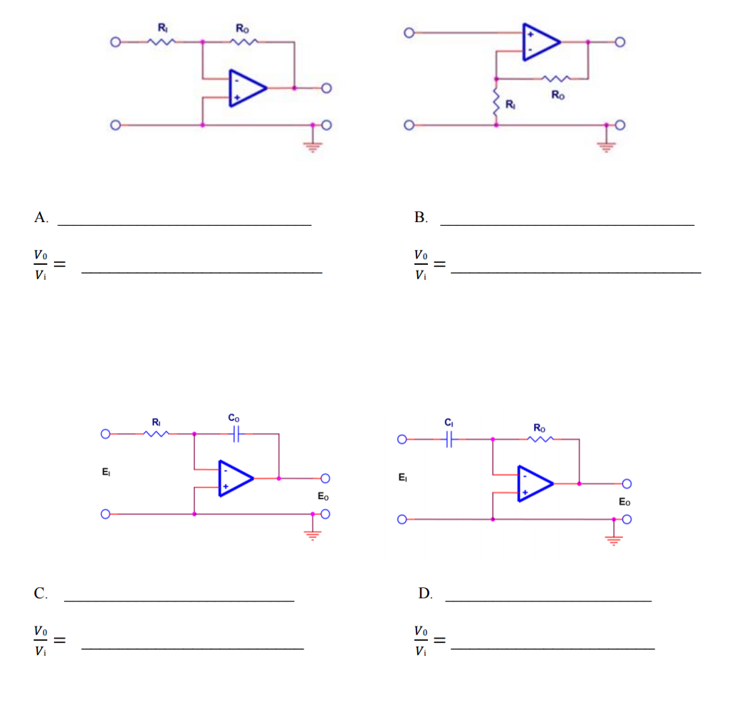 Solved Identify each of the op-amp configurations shown | Chegg.com