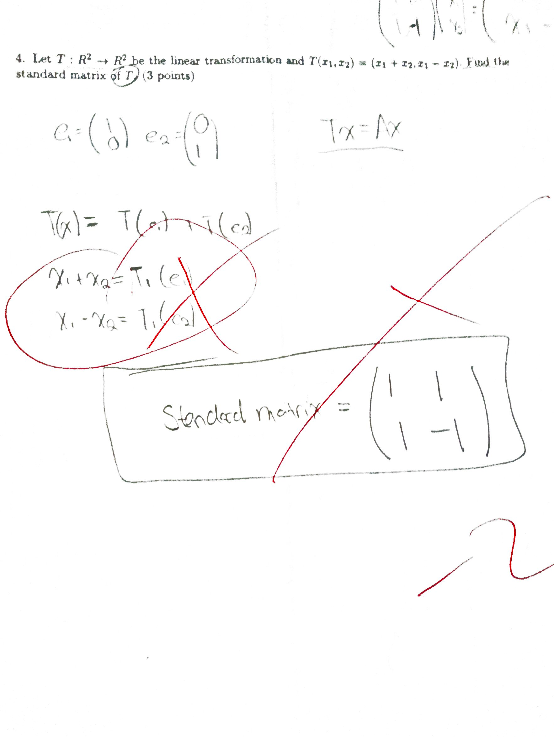 Solved *LINEAR ALGEBRA QUESTION * Let T: R2-> R2 be the | Chegg.com