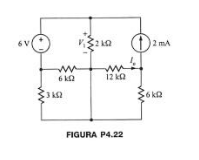 Find V_1 and I_0 in the circuit of the Fig. P4.22. . | Chegg.com