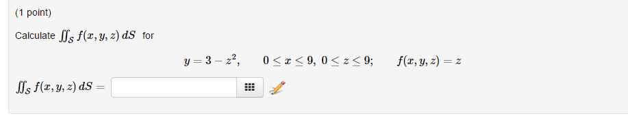 Solved Calculate Double Integral_S f(x, y, z) dS for y = 3- | Chegg.com