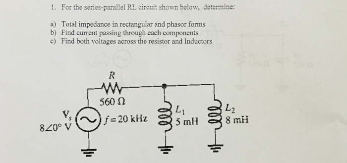 Solved For the series-parallel RL circuit shown below, | Chegg.com