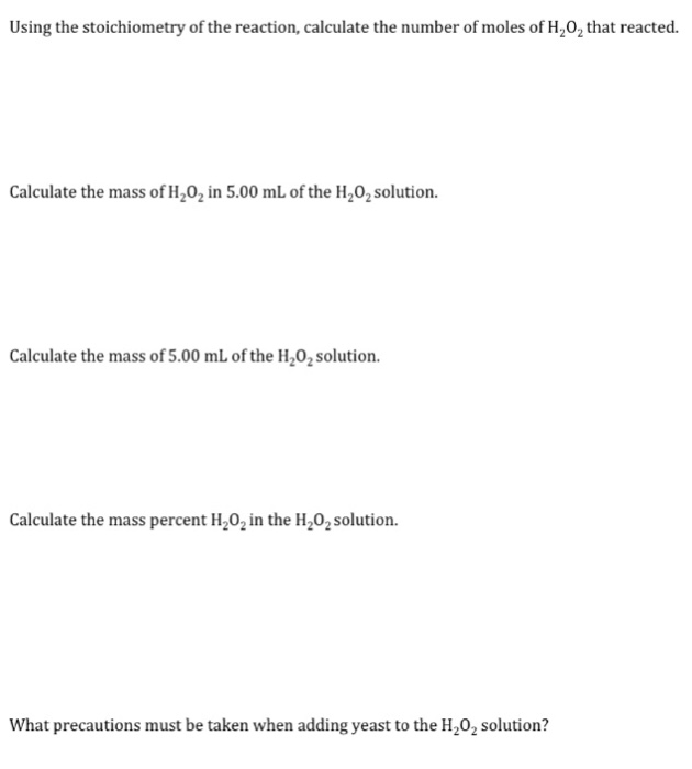 Solved A student performed an experiment using 5.00mL of an | Chegg.com