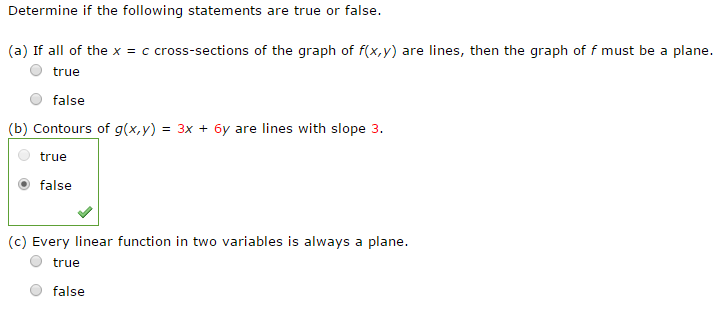 Solved Determine if the following statements are true or | Chegg.com