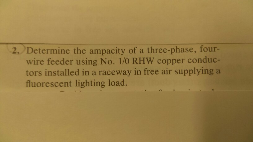 Solved 2. Determine the ampacity of a three-phase, four- | Chegg.com