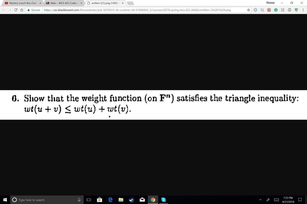 O Mystery Lunch Box Chal Main-MCS 425 Codes ( D | Chegg.com