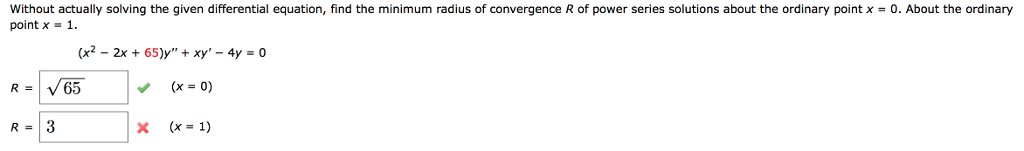 Solved Without actually solving the given differential | Chegg.com