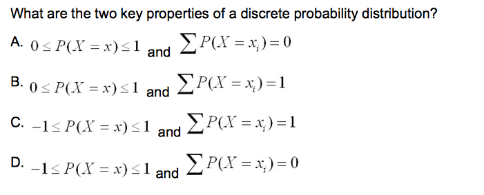 Solved What are the two key properties of a discrete | Chegg.com