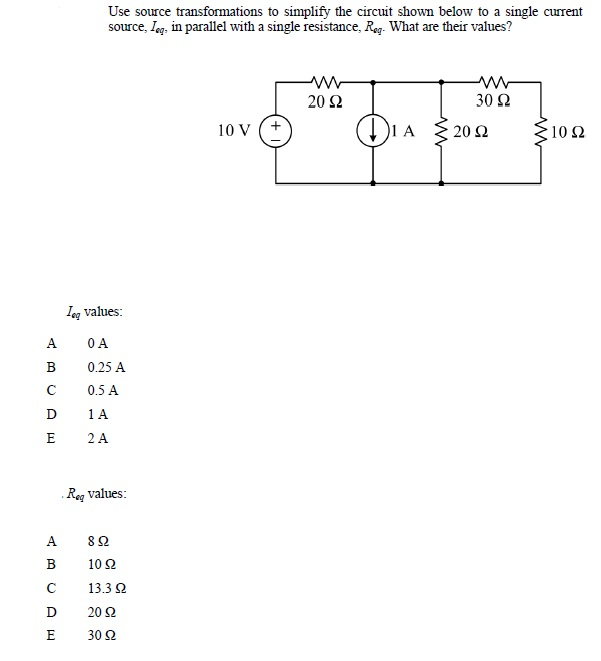 Solved Use Source Transformations To Simplify The Circuit
