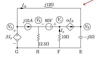 Solved Consider the given circuit. Using the Node Voltage | Chegg.com