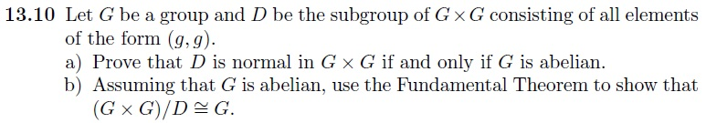 Solved Let G be a group and D be the subgroup of G times G | Chegg.com