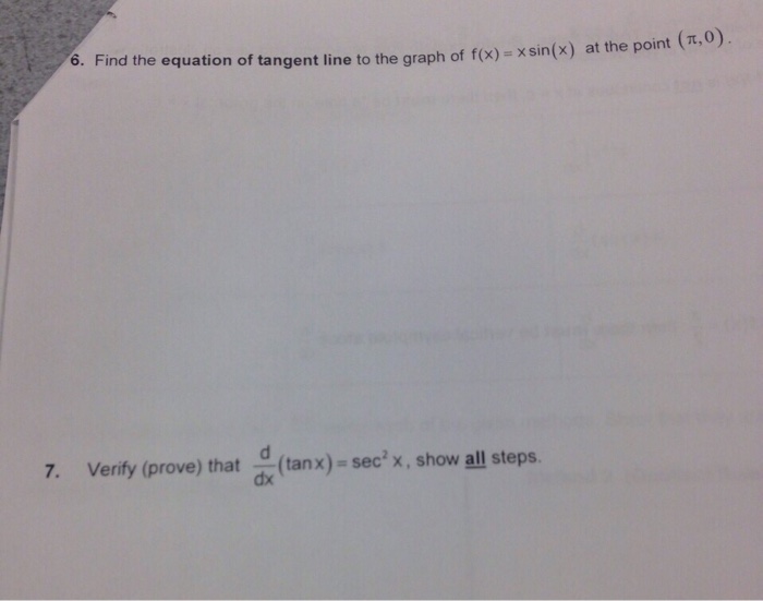 Solved 4. Give the derivative equation. Use proper notation | Chegg.com