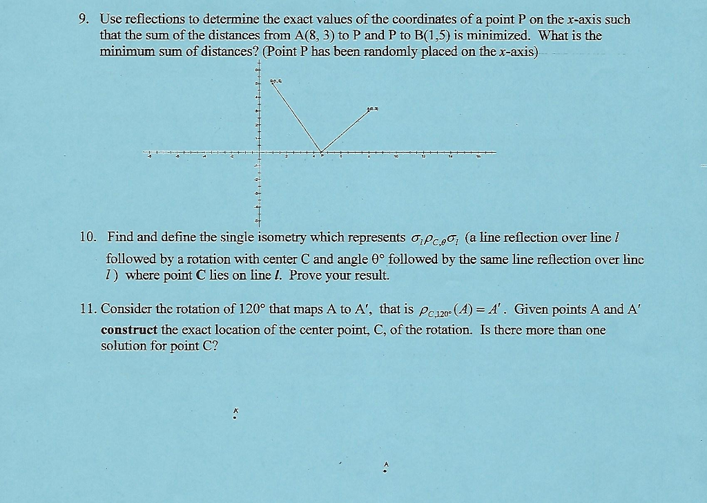 Solved 9. Use reflections to determine the exact values of | Chegg.com