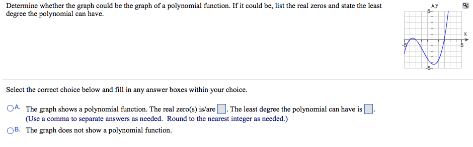 Solved Determine whether the graph could be the graph of a | Chegg.com