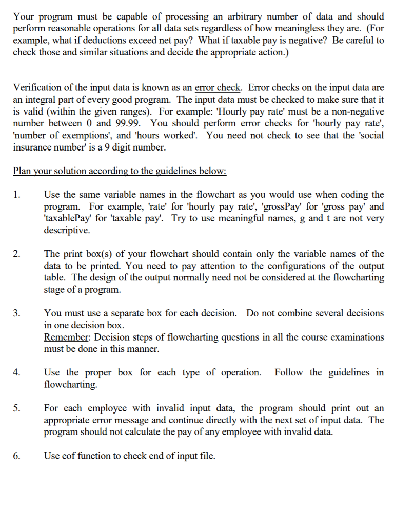 Solved You should use the following input data from a file. | Chegg.com
