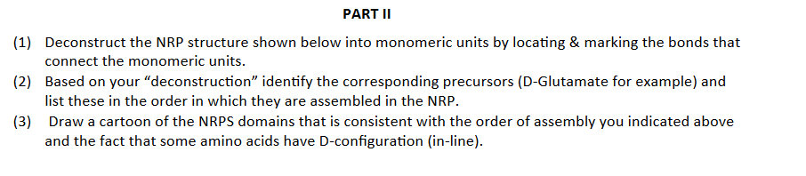 Solved PART II (1) (2) (3) Deconstruct the NRP structure | Chegg.com