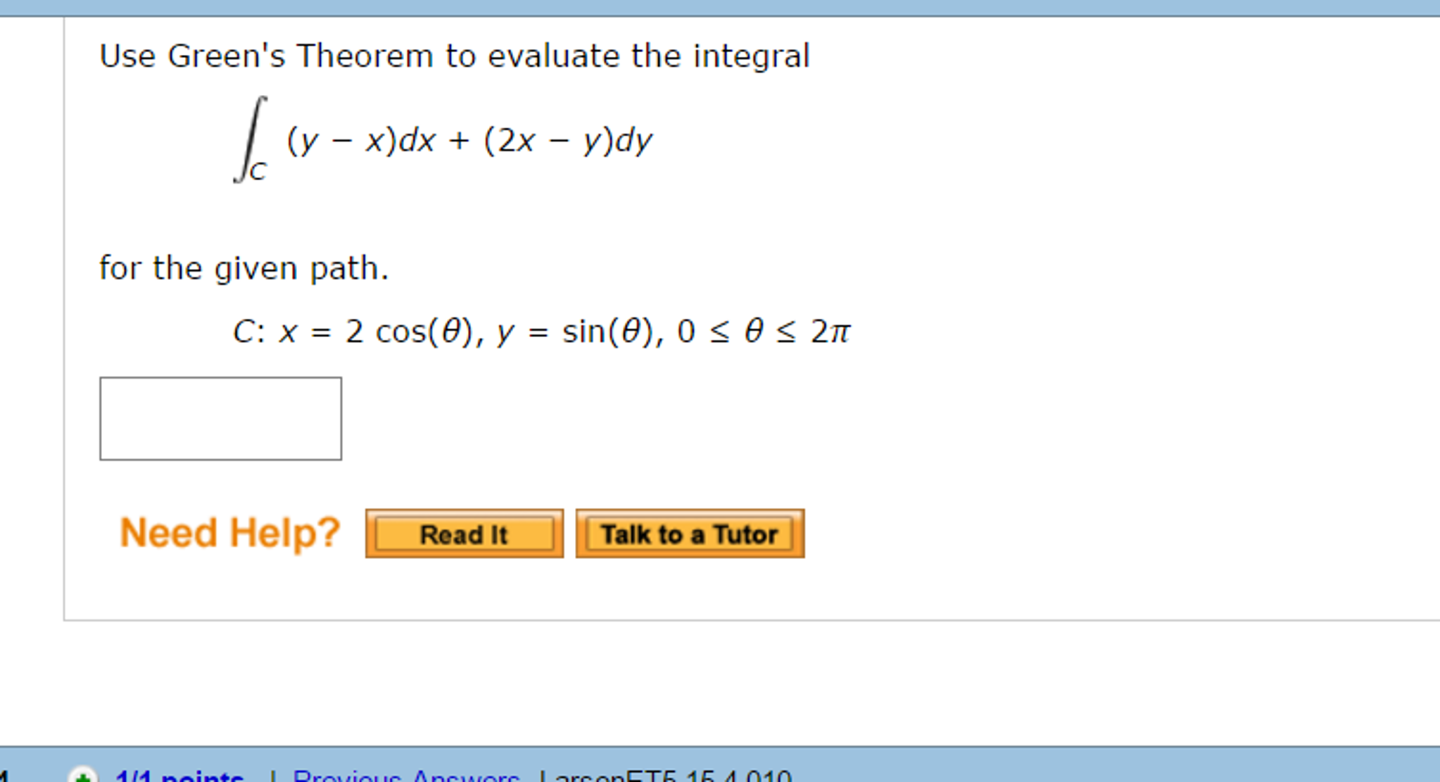 Solved Use Green's Theorem to evaluate the integral | Chegg.com