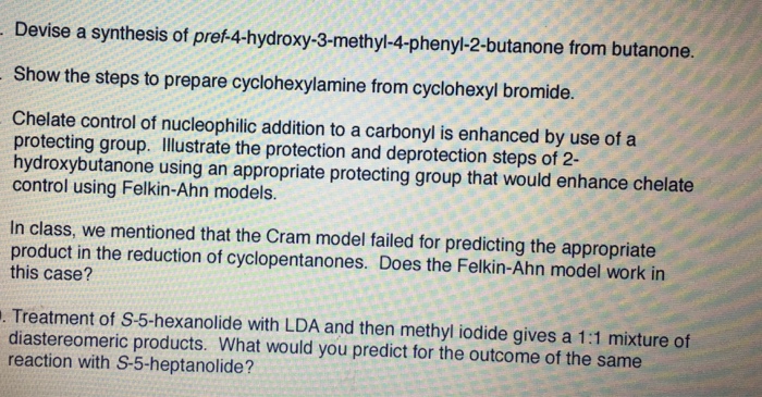 Solved Devise a synthesis of | Chegg.com