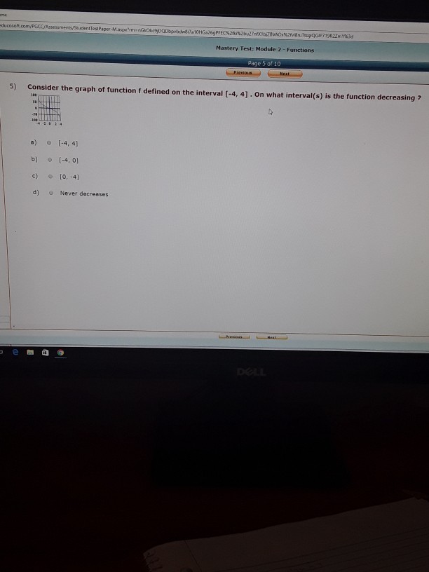 Solved Consider the graph of function f defined on the | Chegg.com