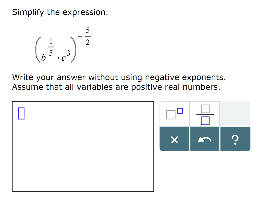 Solved Simplify The Expression Write Your Answer Without