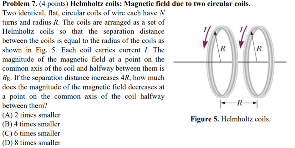 Solved Two identical, flat, circular coils of wire each have | Chegg.com