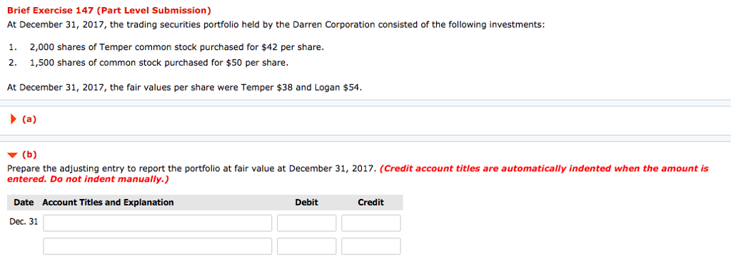 Solved Brief Exercise 147 (Part Level Submission) At | Chegg.com