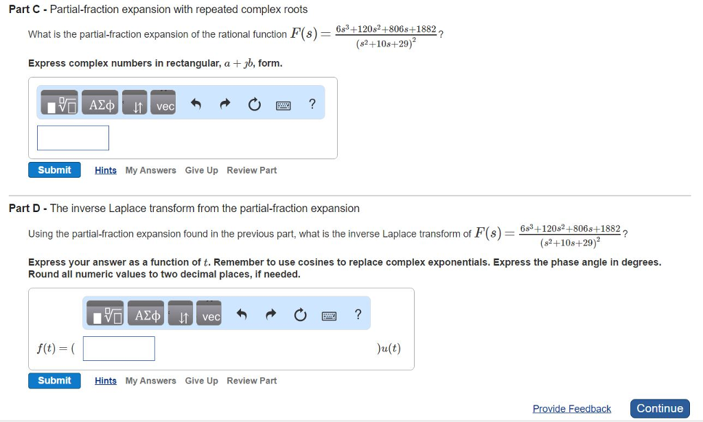 Solved Partial-fraction expansion with repeated complex | Chegg.com