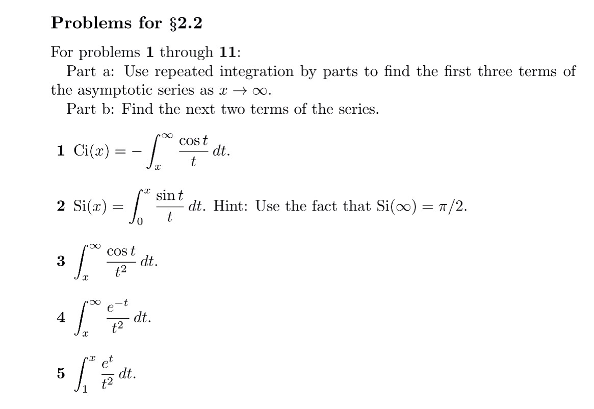 Solved For Problems 1 Through 11 Use Repeated Integration 0885