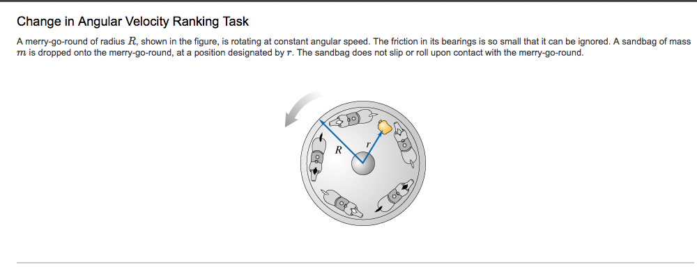 Solved A merry-go-round of radius R, shown in the figure, is | Chegg.com