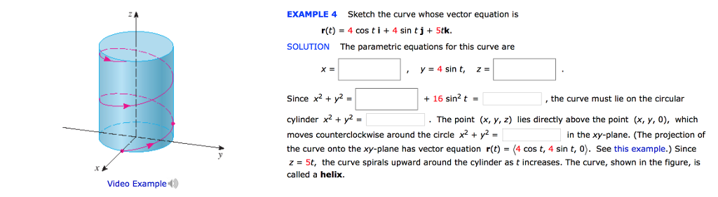 Solved Example 4 Sketch The Curve Whose Vector Equation Is