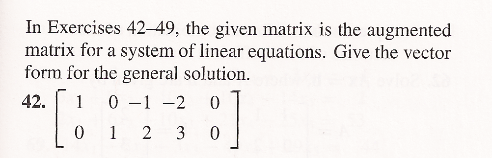 Solved The given matrix is the augmented matrix for a system | Chegg.com