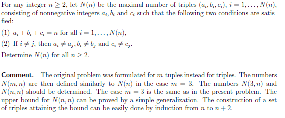 Solved For any integer n 2 2, let N(n) be the maximal number | Chegg.com